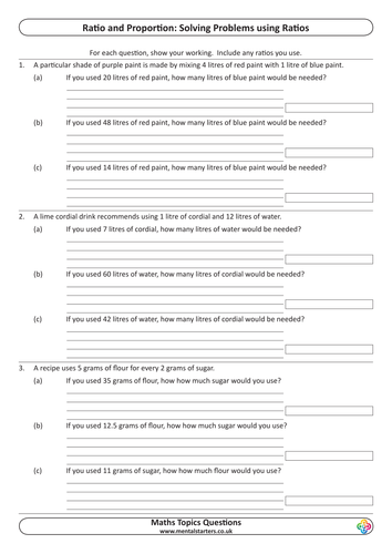 Ratio and Proportion KS2 | Teaching Resources