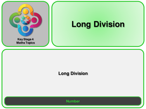 Long Division KS4 | Teaching Resources