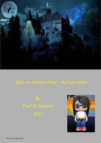 Quiz on Artemis Fowl by Eoin Colfer | Teaching Resources