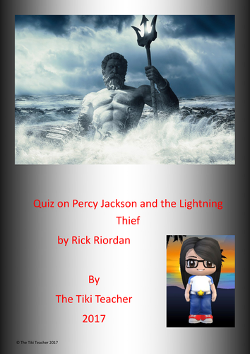 Quiz on Percy Jackson and the Lightning Thief by Rick Riordan ...