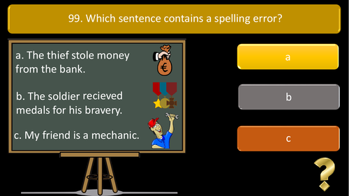 SATS English: Spelling, Punctuation and Grammar Revision Quiz ...