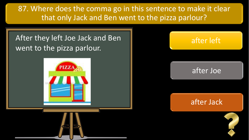 SATS English: Spelling, Punctuation and Grammar Revision Quiz ...