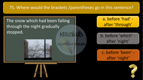 SATS English: Spelling, Punctuation and Grammar Revision Quiz ...