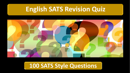 SATS English: Spelling, Punctuation and Grammar Revision Quiz ...