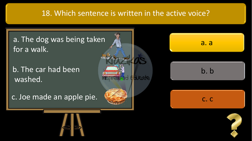 SATS English: Spelling, Punctuation and Grammar Revision Quiz ...
