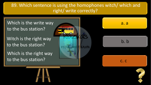 SATS English: Spelling, Punctuation and Grammar Revision Quiz ...