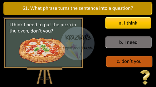 SATS English: Spelling, Punctuation and Grammar Revision Quiz ...