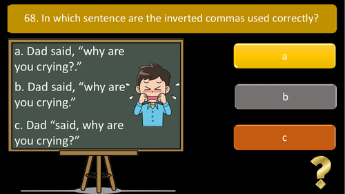 SATS English: Spelling, Punctuation and Grammar Revision Quiz ...