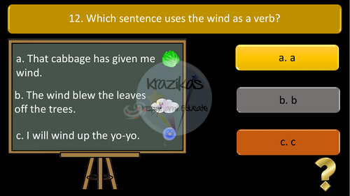 SATS English: Spelling, Punctuation and Grammar Revision Quiz ...