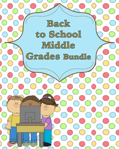 Back to School (Middle Grade) Bundle | Teaching Resources