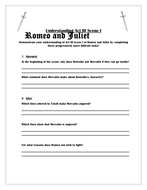 Romeo and Juliet: Act 3 Scene 1 - The Fight Scene! | Teaching Resources