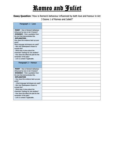 Romeo and Juliet: Act 3 Scene 1 - The Fight Scene! | Teaching Resources