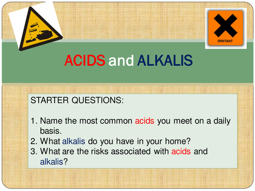 Acid and Alkali | Teaching Resources