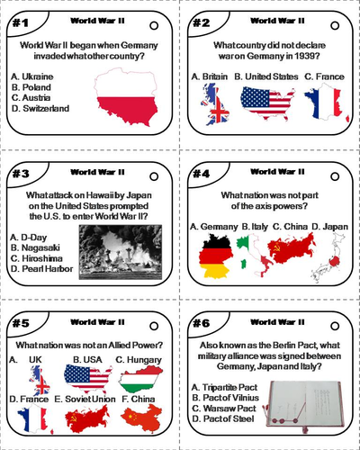 World War 2 Task Cards | Teaching Resources