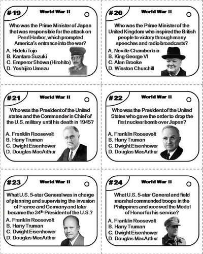 World War 2 Task Cards | Teaching Resources