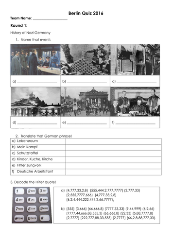 Quiz | Teaching Resources