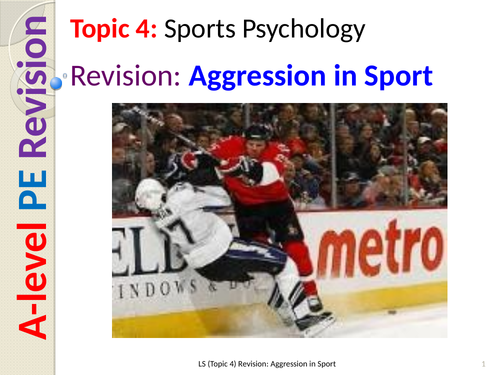A-level PE Edexcel New Spec 2016: Topic 4 Sport Psychology Revision ...