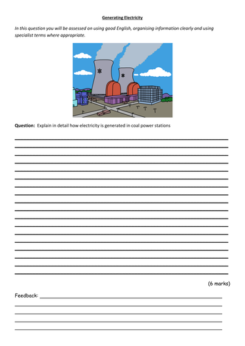 KS4 GCSE Physics Generating Electricity Revision Lesson | Teaching ...