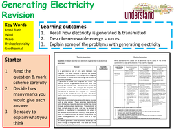 KS4 GCSE Physics Generating Electricity Revision Lesson | Teaching ...
