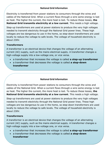KS4 GCSE Physics Generating Electricity Revision Lesson | Teaching ...