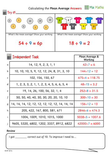 KS2/KS3 Averages Series of Lessons FULLY RESOURCED - Full Lessons ...