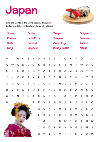 Countries (Word Searches) | Teaching Resources