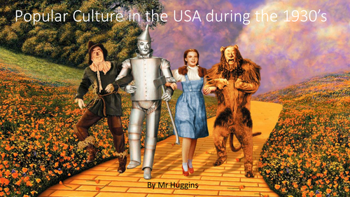US Popular culture in the 1930s | Teaching Resources