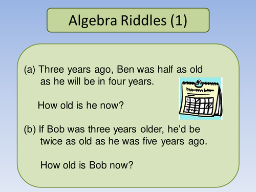 Introducing forming and solving equations | Teaching Resources Introducing forming and solving equations | Teaching Resources