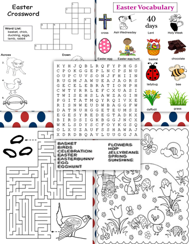 Easter Worksheets and Activities Pack {Grades 2 to 6} | Teaching Resources