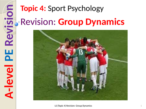 A-level PE (Spec 2016) Group Dynamics Revision | Teaching Resources