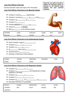 Effects of Exercise GCSE PE by daisy1603 | Teaching Resources