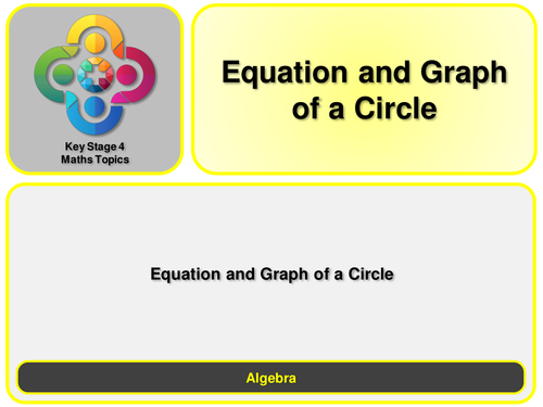 Equation and Graph of a Circle KS4 | Teaching Resources