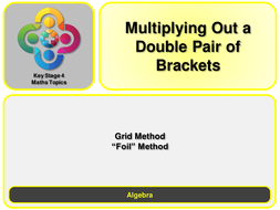 Multiplying out a Double Pair of Brackets KS4 | Teaching Resources