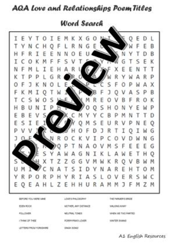 Love and Relationships Poetry Bundle | Teaching Resources