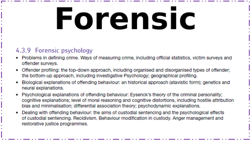 FORENSIC Revision Powerpoint AQA Psychology | Teaching Resources FORENSIC Revision Powerpoint AQA Psychology | Teaching Resources