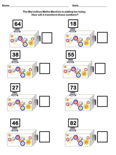 Adding 10: The Marvellous Maths Machine | Teaching Resources
