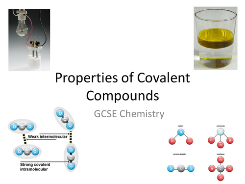 Properties of Covalent Compounds Edexel 9-1 | Teaching Resources