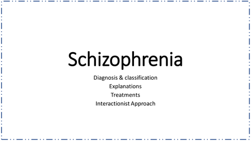 SCHIZOPHRENIA Revision Powerpoint | Teaching Resources