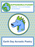 Earth Day acrostic poetry writing frames | Teaching Resources