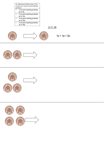 Year 1 Maths Money weekly plan | Teaching Resources