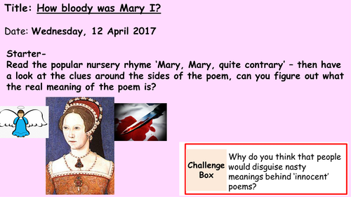 Queen Mary l- Bloody or misunderstood? - Tudor England full lesson ...