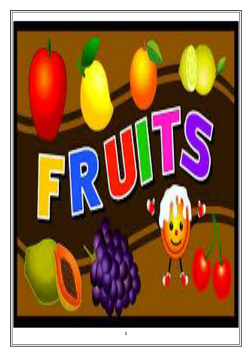 fruits | Teaching Resources