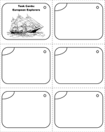 European Explorers Task Cards | Teaching Resources