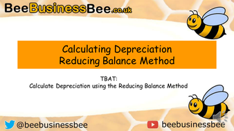 Calculating Depreciation - Reducing Balance Method | Teaching Resources
