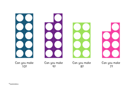 Selection of Numicon style resources - number line, matching, odd/even ...