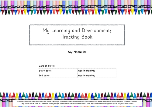 EYFS Early Years Outcome Tracking Document -Divided by Ages and Stages ...