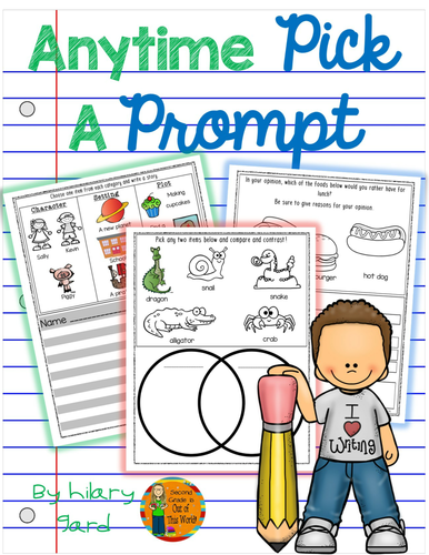 Visual Writing Prompts with Word Supports for ALL students | Teaching ...