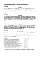 2 models of descriptive writing. An empty beach and a crowded beach ...