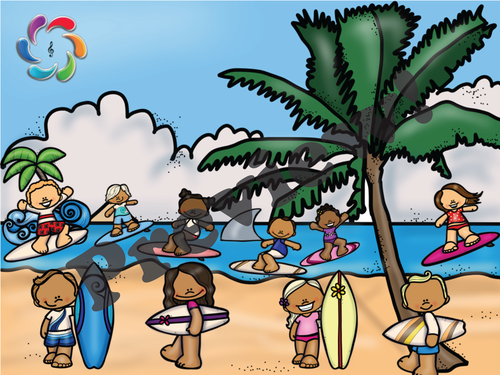 Surf's Up! Interactive Music Note Reading Game | Teaching Resources