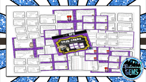 The BFG Task Cards - Character Traits, Physical Traits and Feelings ...